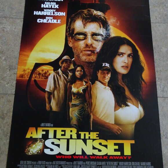 New Line Cinema | Art | After The Sunset Movie Poster With Pierce ...
